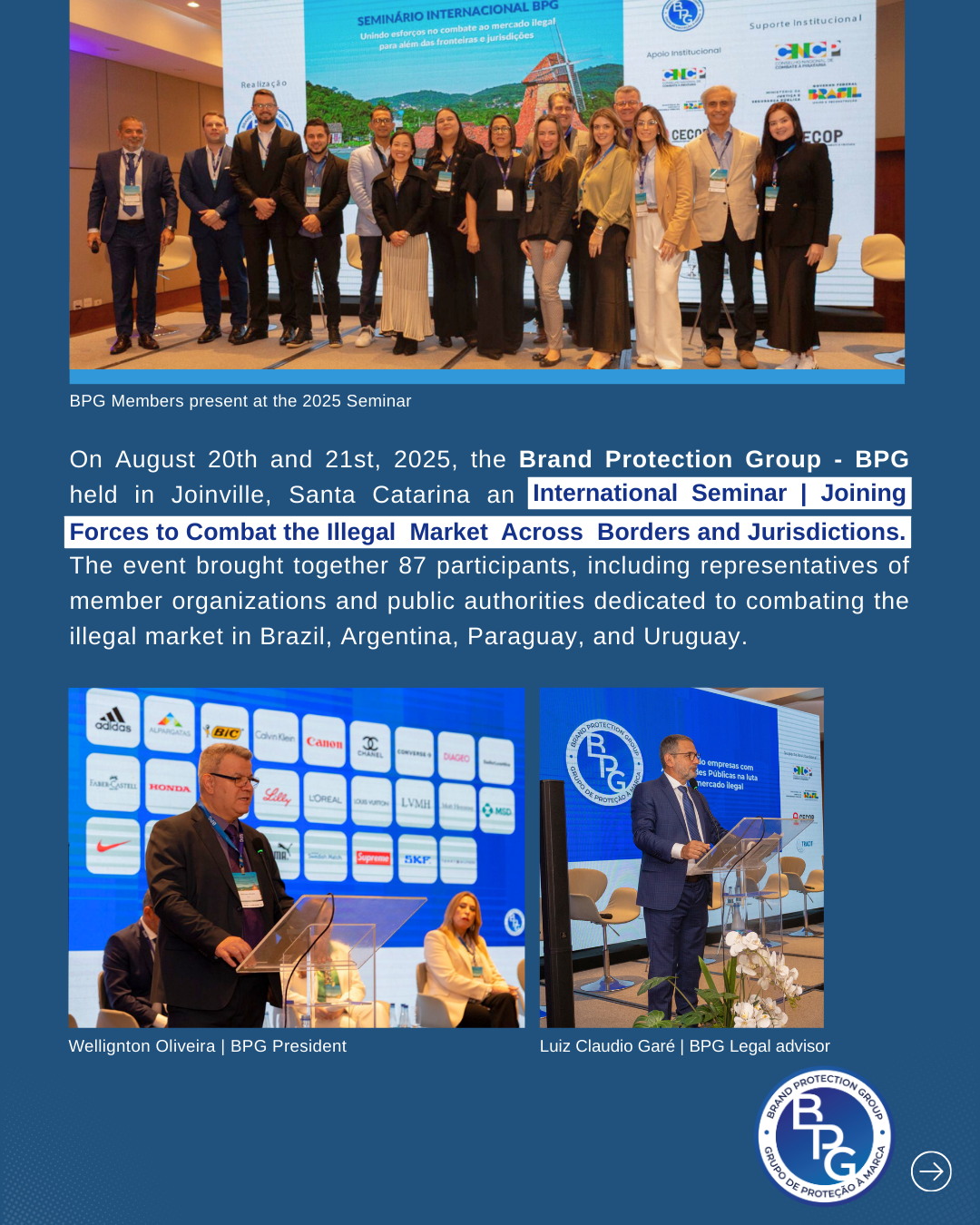 Seminário Internacional BPG 2025 – Joinville/SC – BPG